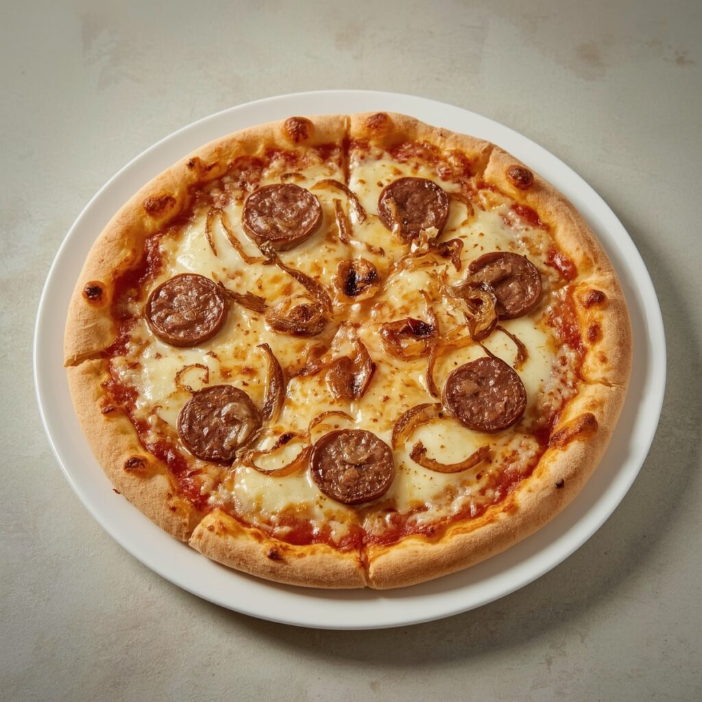 Pizza de calabresa caseira - Tudo Delicious